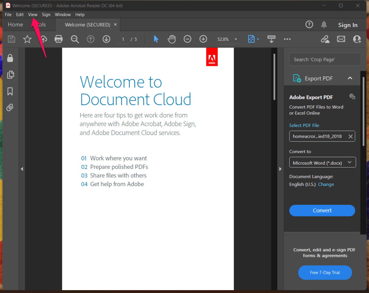 How To Enable Dark Mode In Adobe Acrobat Digitalin