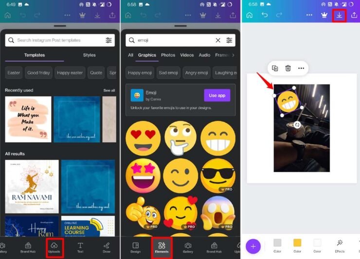How to Add Emojis on Picture on Android?