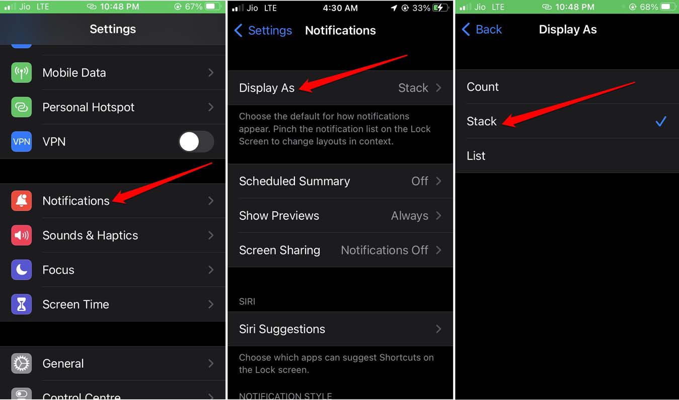 How to Change Lock Screen Notification Style on iPhone?